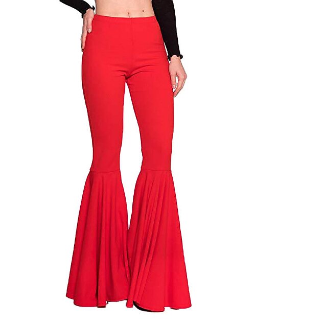 1970s Disco Y2K Bell Bottoms Pants Flared Trousers Doll Fancy Dress ...