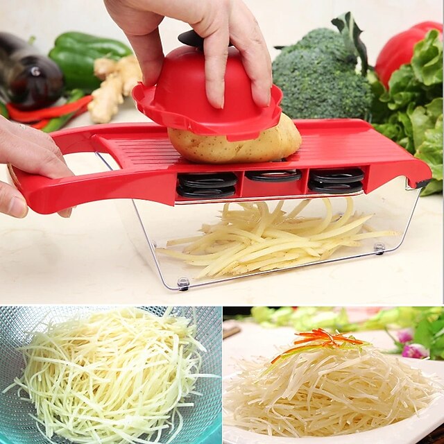 7 in 1 Multifunctional Vegetable Cutter Grater Food Slicers Shredders ...