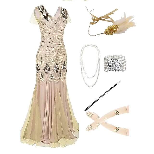 Roaring 20s 1920s Cocktail Dress Vintage Dress Flapper Dress Outfits ...