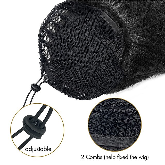 Long Yaki Straight Drawstring Pony Tail Hair Attachments for Women ...
