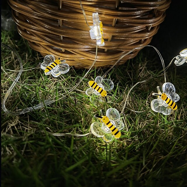 Elegant Wedding Reception Party Honey Bee Fairy String Lights Battery ...