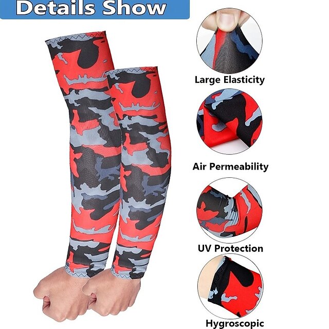 2pcs Arm Sleeves, Sports Sun UV Protection Hand Cover Cooling Warmer ...
