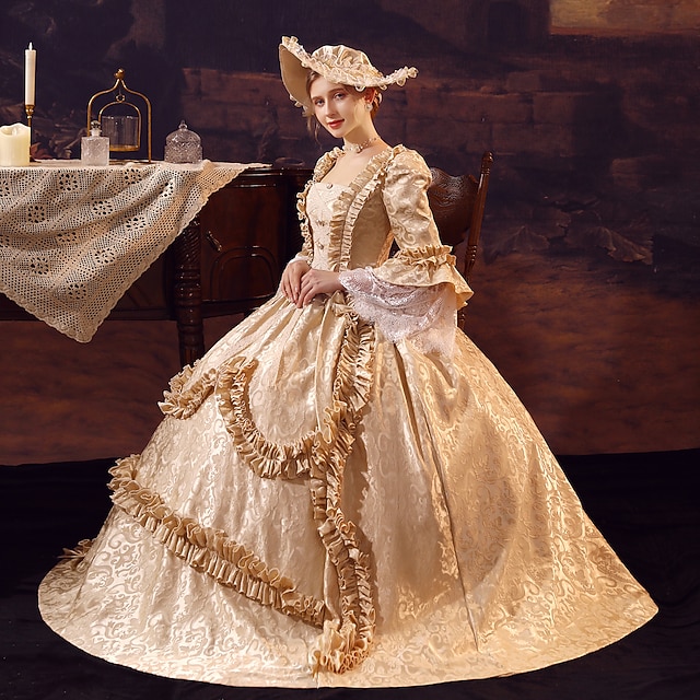 Cinderella Vintage Princess Colonial Period Dress All Costume Victorian ...