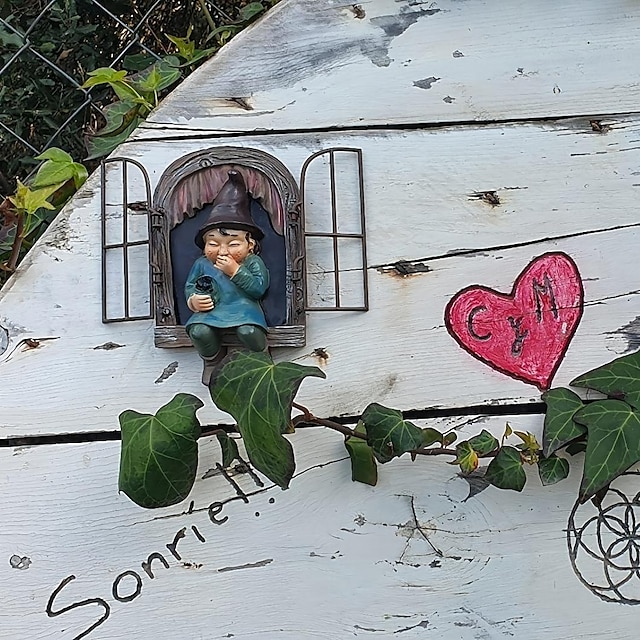 tuindecoraties, 1pc tuinkabouter standbeeldornamenten, kabouter uit het ...