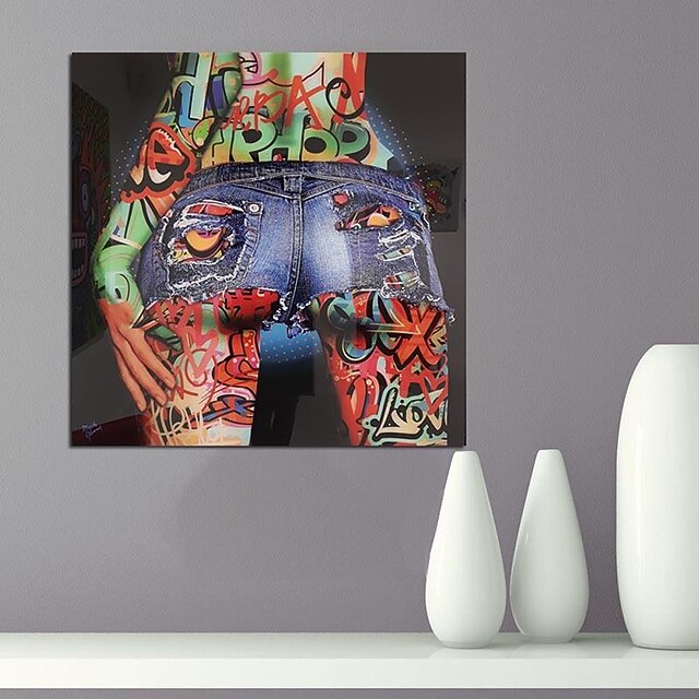 People Wall Art Canvas Sexy Ass Prints Painting Artwork Picture Pop Graffiti Colorful Home ...