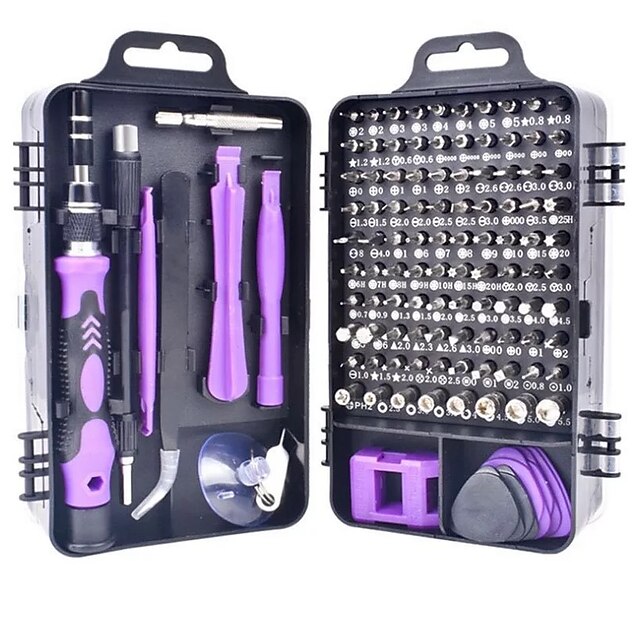 115 In 1 Precision Screwdriver Package, DIY Tool Kit, Tool Kit For Repairing Mobile Phone Laptop ...