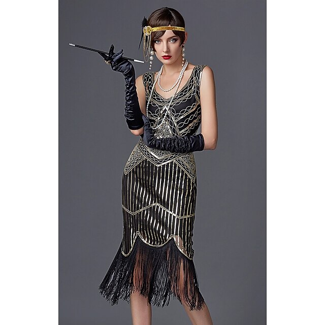 Retro Vintage Roaring 20s 1920s Flapper Dress Dress Outfits The Great ...