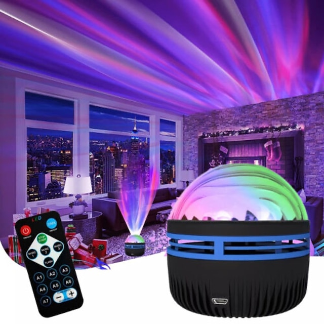LED Starry Sky Projection Light Mini Remote Control Projector USB Plug ...