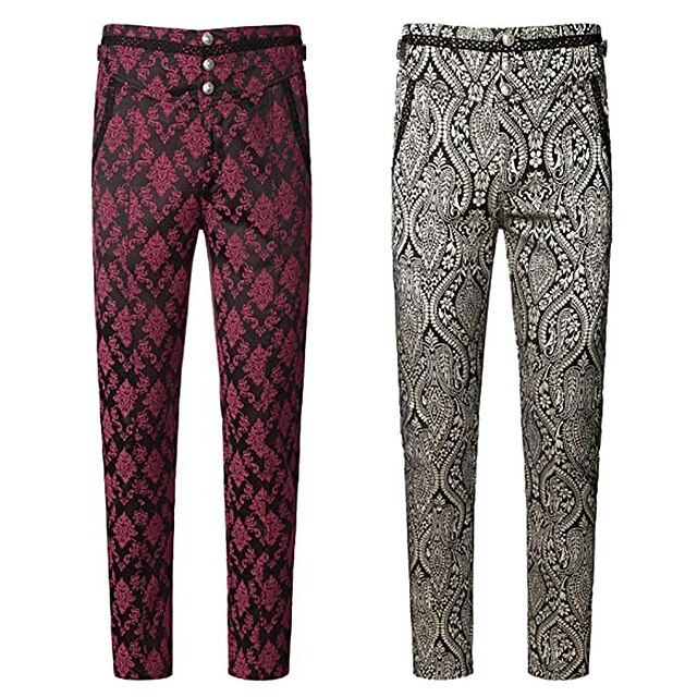 halloween cos medieval gothic pants retro wind pirate pants renaissance ...