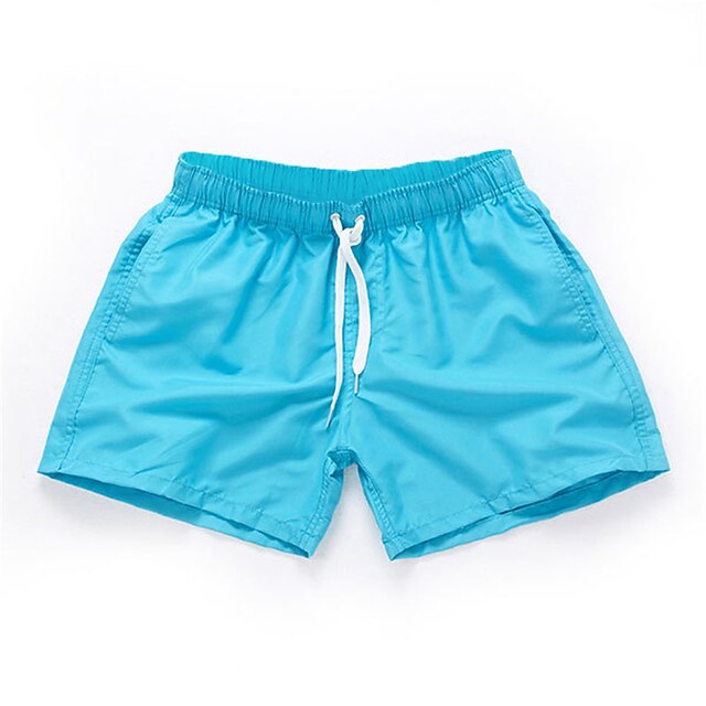 Mens Board Shorts Swim Shorts Swim Trunks Drawstring Elastic Waist