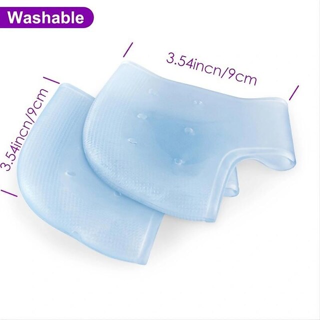 2pcs/set Silicone Gel Heel Protectors for Foot Pain Relief – Breathable ...