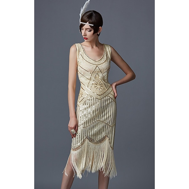 Retro Vintage Roaring 20s 1920s Flapper Dress Dress Outfits The Great ...