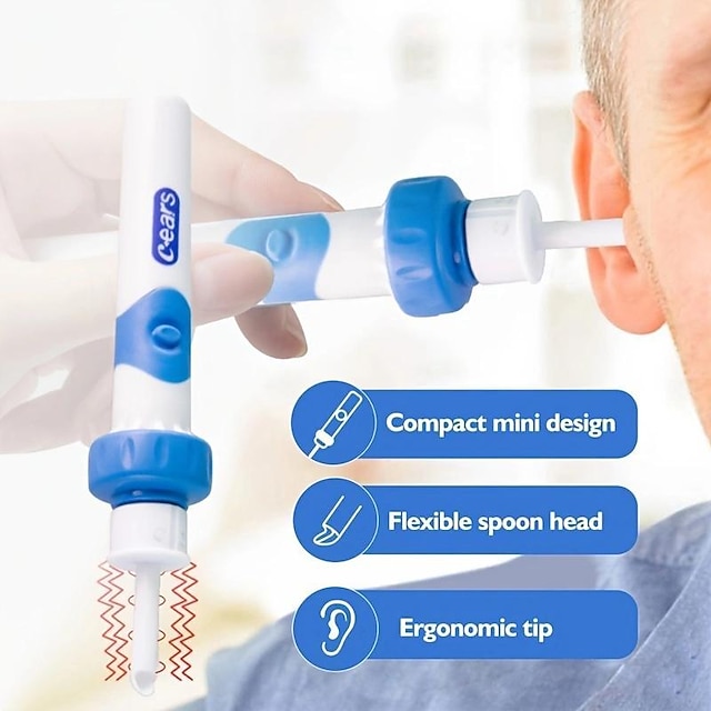 Electric Ear Suction Device,Portable Comfortable Efficient Automatic Electric Vacuum Soft Ear ...