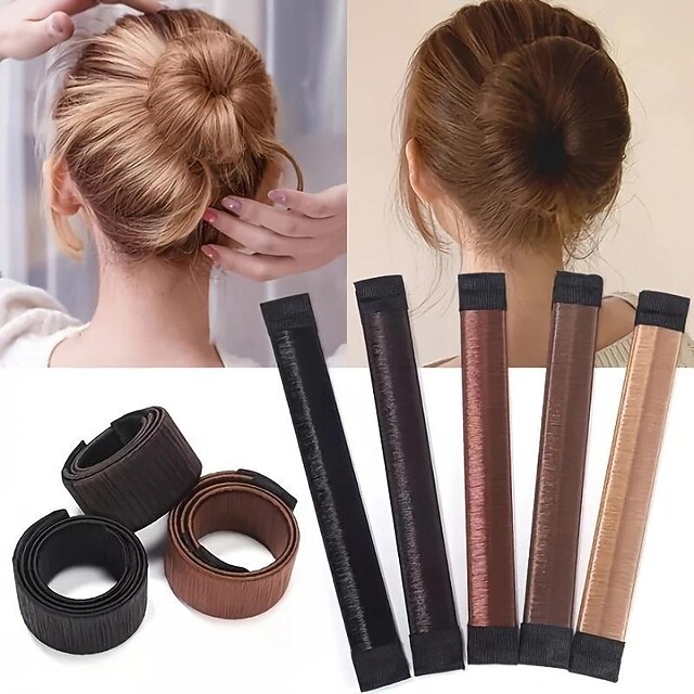 Hair Bun Maker, Easy Fast Snap Roll Hair Nets Magic Buns Tool, Donut ...