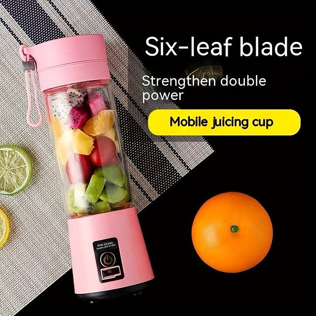 New Juicing Machine Home Portable Juicing Cup Four Leaf Mini Juicing ...