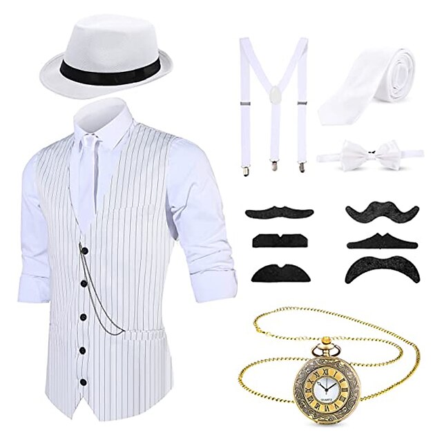 Retro Vintage Roaring 20s 1920s Outfits Vest Waistcoat The Great Gatsby ...