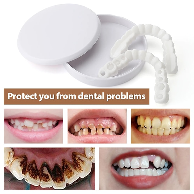 1Pack Silicone Teeth Whitening Teeth Cover Teeth Braces Simulation ...
