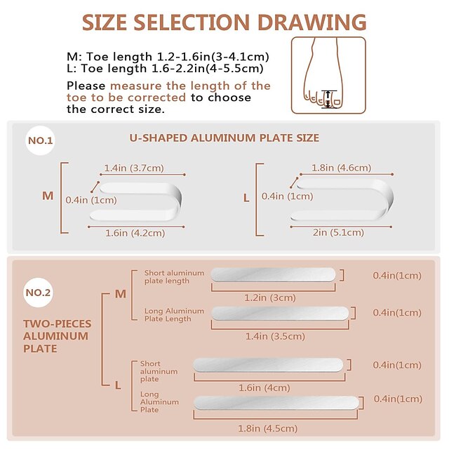 1PC Toe Splint, U-Shaped Toe Straightener, Hammer Toe Corrector for ...