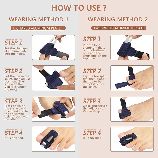 1PC Toe Splint, U-Shaped Toe Straightener, Hammer Toe Corrector for ...