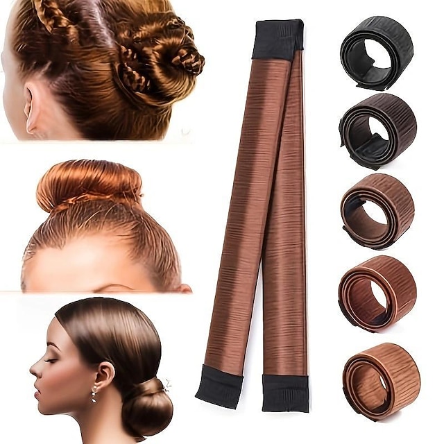 Hair Bun Maker, Easy Fast Snap Roll Hair Nets Magic Buns Tool, Donut ...