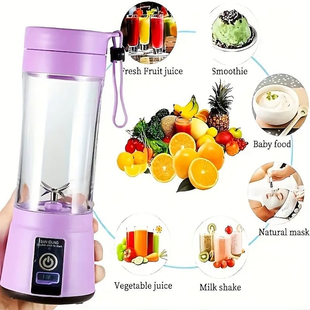 New Juicing Machine Home Portable Juicing Cup Four Leaf Mini Juicing ...