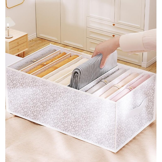 Pants Storage Box, Foldable Clothing Organizer, Wardrobe Clothes ...