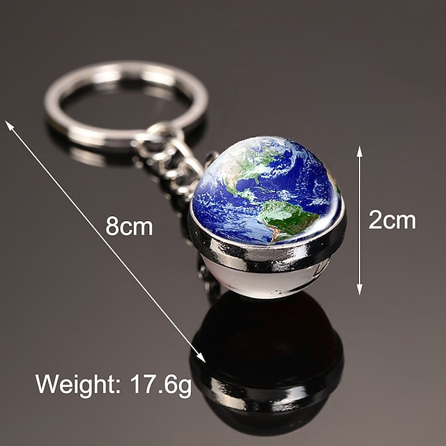 Moon Keychain Solar System Planet Keyrings Galaxy Nebula Space Keychain ...