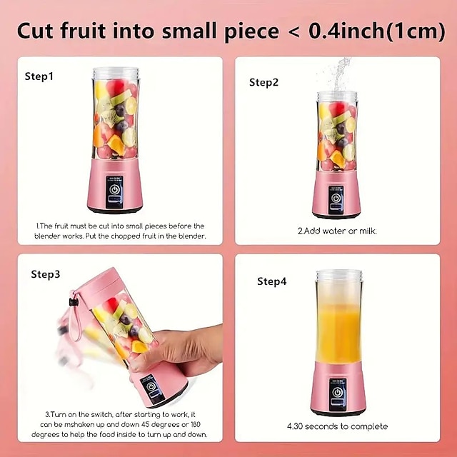 New Juicing Machine Home Portable Juicing Cup Four Leaf Mini Juicing ...