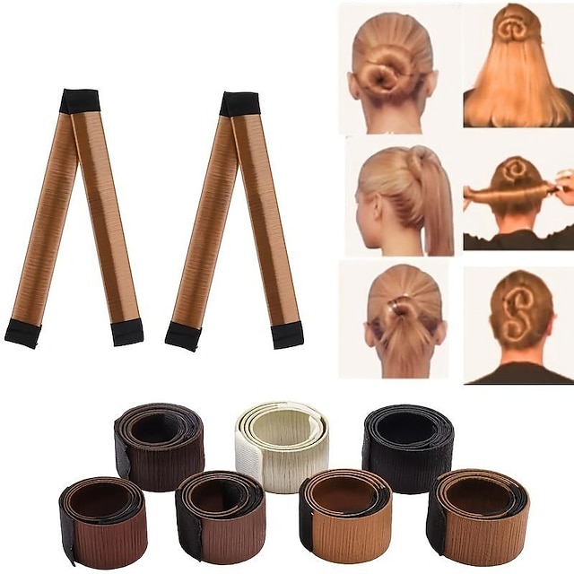 Hair Bun Maker, Easy Fast Snap Roll Hair Nets Magic Buns Tool, Donut ...
