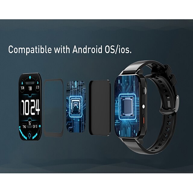 696 TK01 Smart Watch 1.99 inch 4G LTE Cellular Smartwatch Phone ...