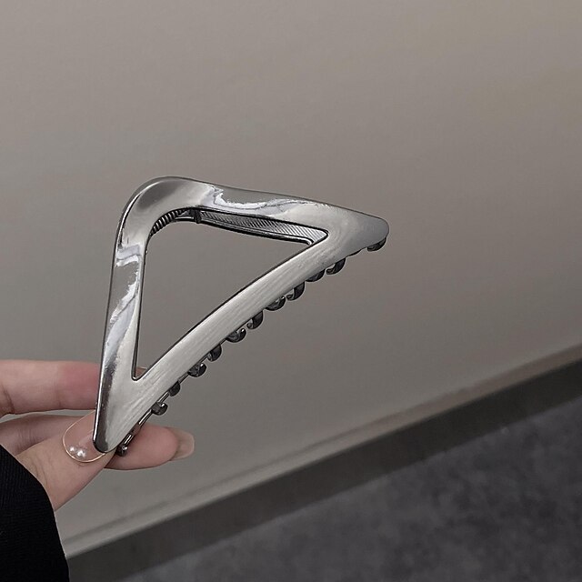 Triangle Hair Claw Clip Hollow Triangle Hair Clips Medium Metal Hair ...