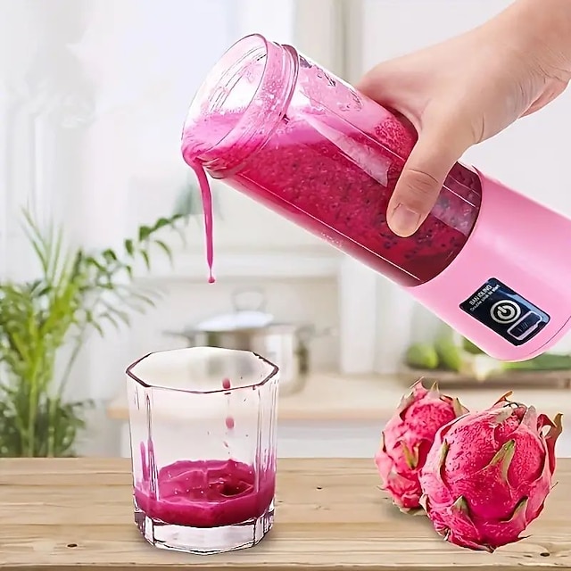 New Juicing Machine Home Portable Juicing Cup Four Leaf Mini Juicing ...