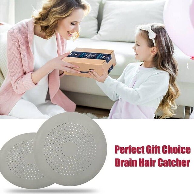 1pc Hair Catcher, Round Drain Cover for Shower Silicone Hair Stopper ...