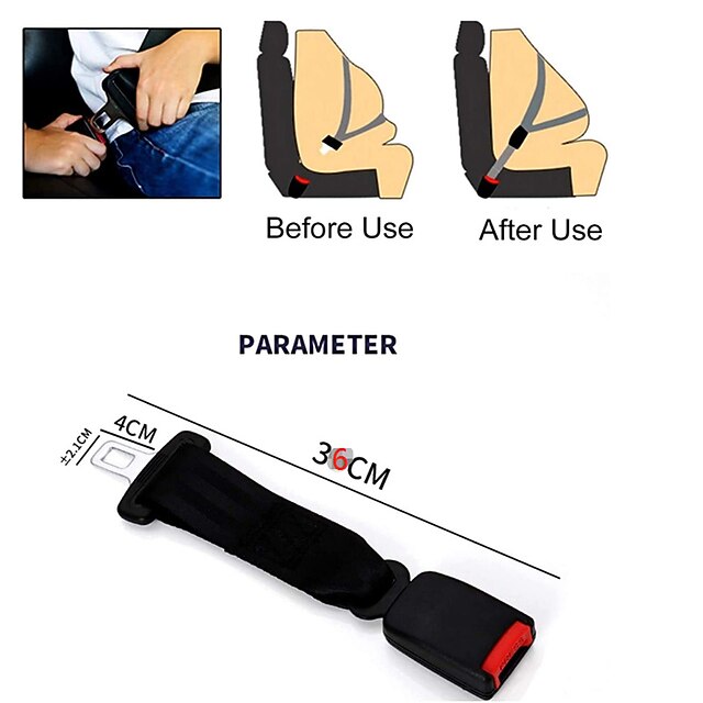 Car safety extension belt adjustable car seat belt extender suitable ...