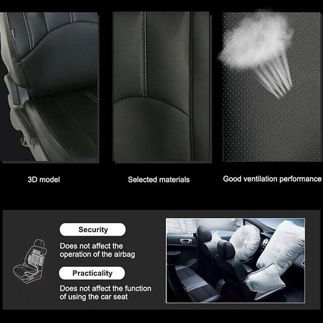 StarFire Universal PU Leather Car Seat Cover, Artificial Leather ...
