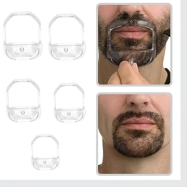 Shaving Template For Men With 5 Different Sizes, Beard Guide Shaper ...