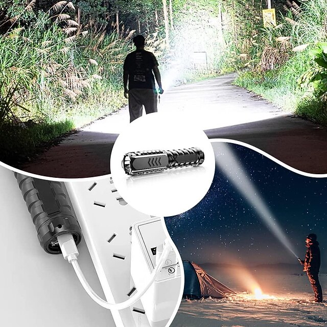 Multifunctional Rechargeable Flashlight, 2023 New Charger and ...