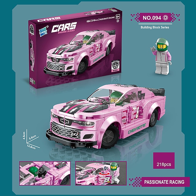 Building Blocks,Children's Assembly Small Particle Diy Racing Car ...