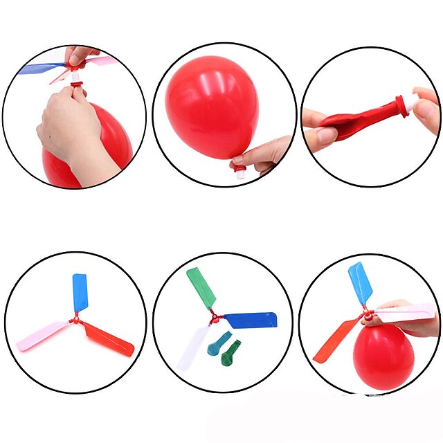 Balloon Helicopters Balloons Flying With Whistle Kids Flying Toys ...