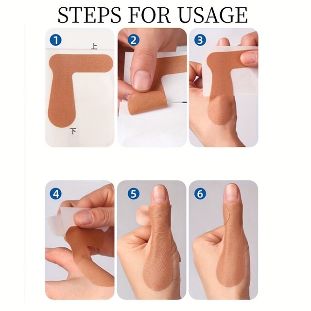 2 Pcs Waterproof Finger and Toe Protective Adhesive Bandages - Flexible ...