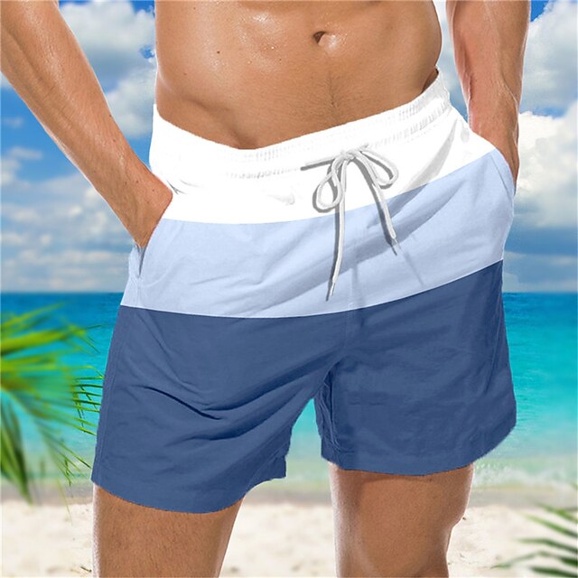 Men's Board Shorts Swim Shorts Swim Trunks Drawstring with Mesh lining ...