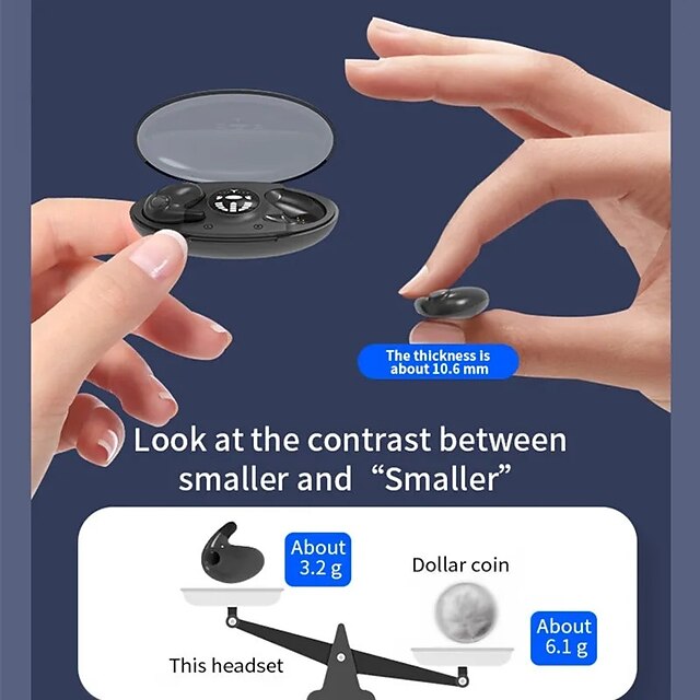 Sleeping BT Earphones Can Lie On The Side Ears Can Be Worn For A Long ...
