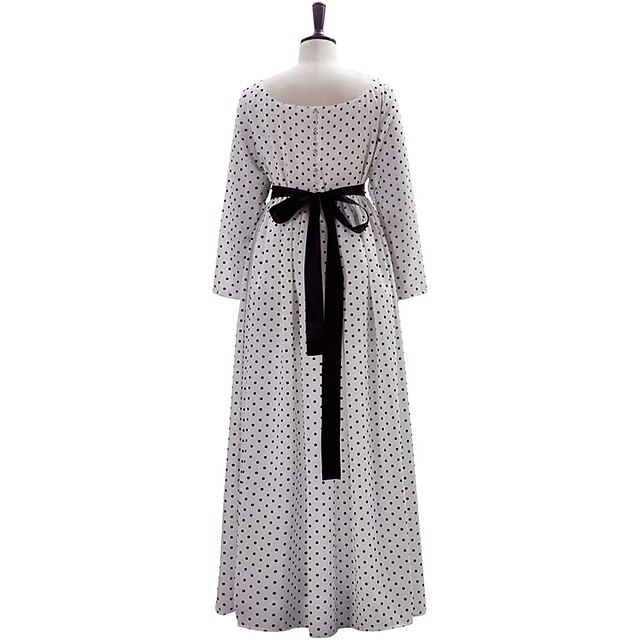 1791's Lady Regency Dress Jane Austen Vintage Dress High Waistline Tea ...