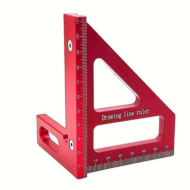 Woodworking Square Protractor Aluminum Alloy Miter Triangle Ruler High ...