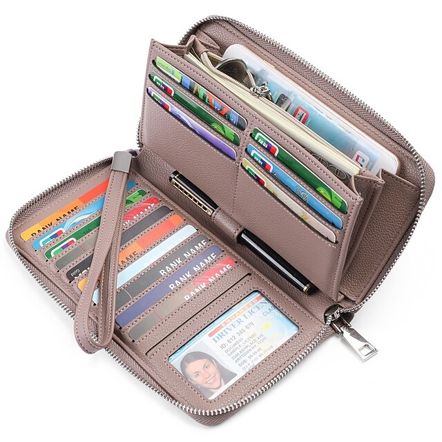 Women's Wallet Mobile Phone Bag PU Leather Outdoor Daily Zipper Large ...