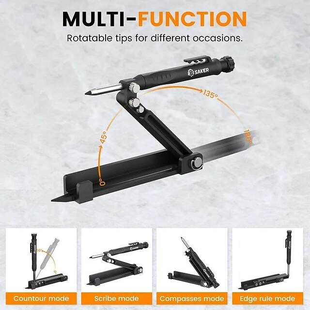 Multi Function Scribing Tool Construction Pencil Tiling Pave Woodworking Outlines Circles