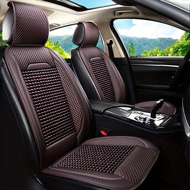 Summer Wood Beads Car Cushion Breathable Beads Car Seat Cushion Single ...