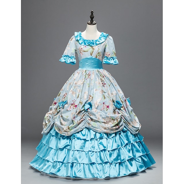 18th Century Women's Rococo Ball Gown Princess Maria Antonietta Rococo ...