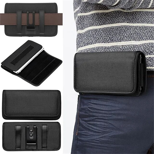 Phone Holster Case Nylon Cell Phone Belt Clip 4.7-6.8inch Pouch ...