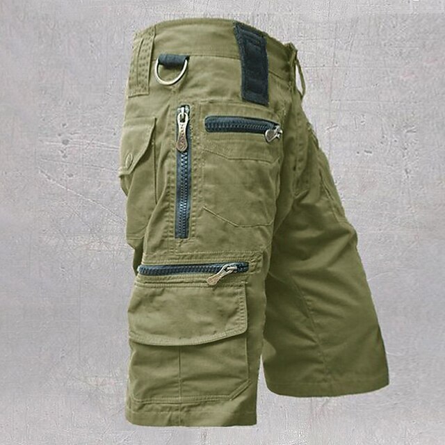 Men's Tactical Shorts Cargo Shorts Zipper Pocket Multi Pocket Plain ...